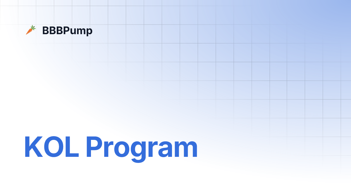 KOL Program | BBBPump